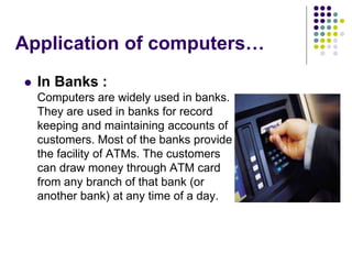 Itc lec 1 introduction to computer applications | PPT