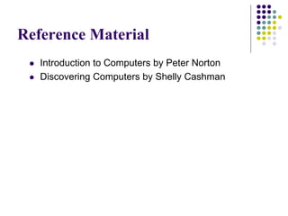 Itc lec 1 introduction to computer applications | PPT