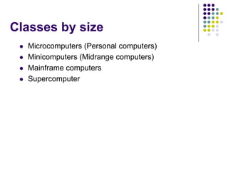 Itc lec 2 classification and generation of computer | PPT