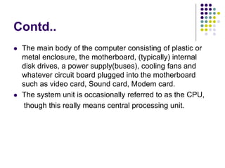 Itc lec 3 Ip cycle , system unit, interface | PPT
