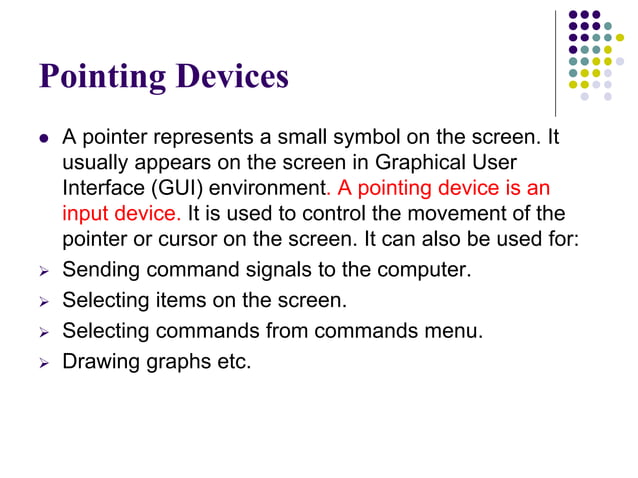 Itc lec 4 input devices | PPT | Operating Systems | Computer Software ...