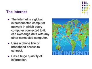 Itc lec 6 introduction of internet | PPT