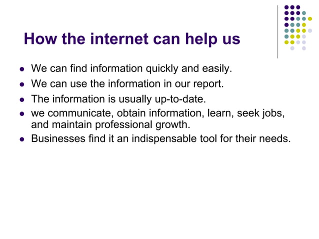 Itc lec 6 introduction of internet | PPT