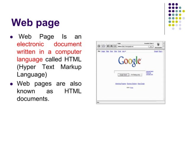 Itc lec 6 introduction of internet | PPT