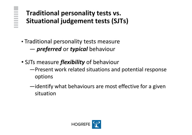 ITC Adapting Situational Judgement Test | PPT