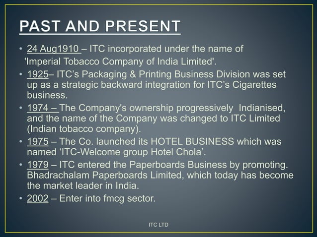 PERSONAL CARE PRODUCT OF ITC PPT | PPTX