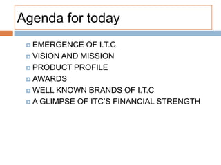 Itc product profile! | PPTX