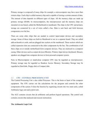Itc notes | PDF | Computing | Technology & Computing