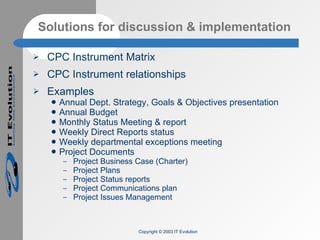 It Communications Planning And Control | PPT