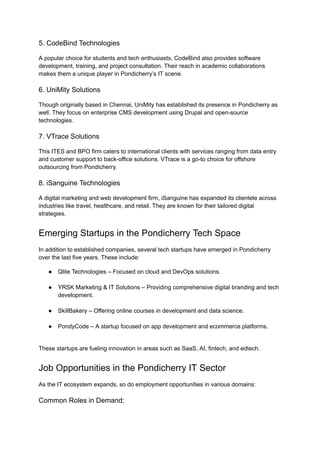 IT Companies in Pondicherry: A Growing Tech Ecosystem in the French ...