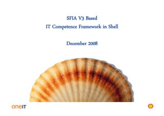 IT Competence Framework In Shell SFIA | PPT
