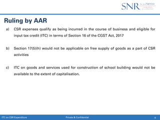 Itc on csr expenditure | PPT