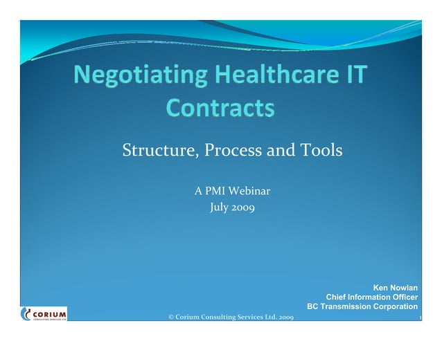 Outsourcing Contract Negotiations - Structure, Process & Tools | PDF | Business | Business and ...