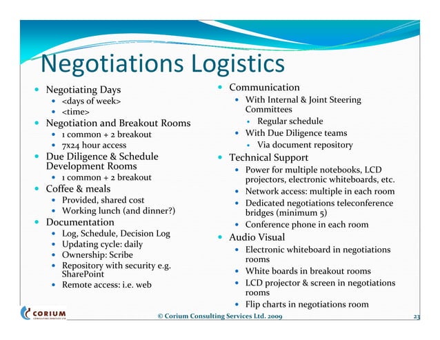 Outsourcing Contract Negotiations - Structure, Process & Tools | PDF ...