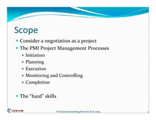 Outsourcing Contract Negotiations - Structure, Process & Tools | PDF
