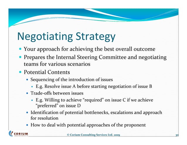 Outsourcing Contract Negotiations - Structure, Process & Tools | PDF ...