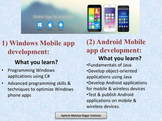 IT training provided by Aptech-Malviya Nagar centre | PPT