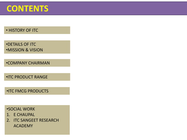 ITC Limited Overview | PPTX | Agriculture | Industries