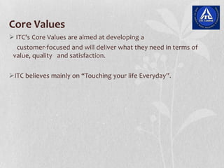 Itc Ppt | PPTX | Food & Drink