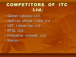 Itc ppt | PPT