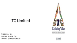 ITC PPT.pptx itc report their csr activities and management discussion analysis covered | PPT