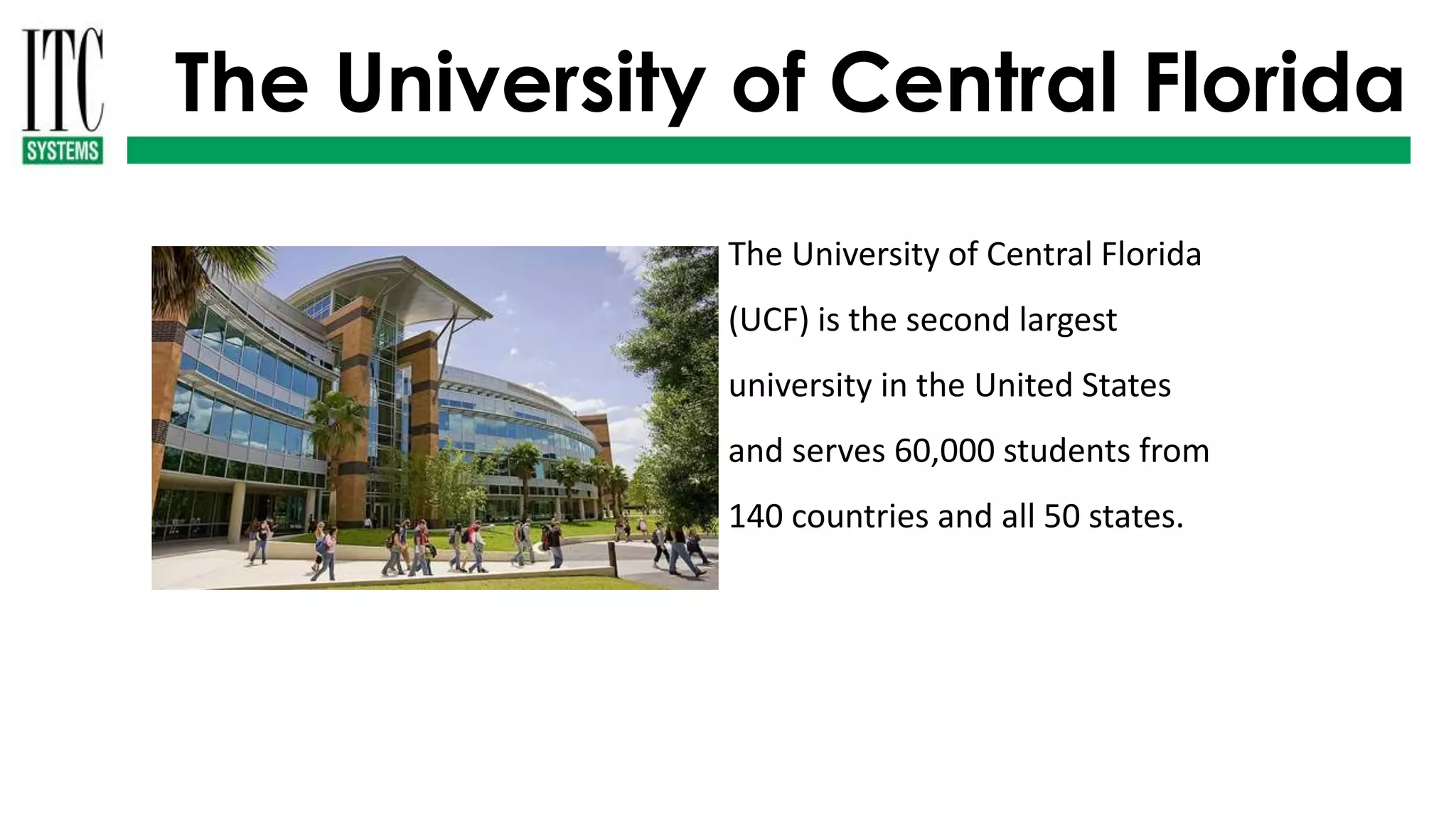 New University of Central Florida Campus Card System | PPT