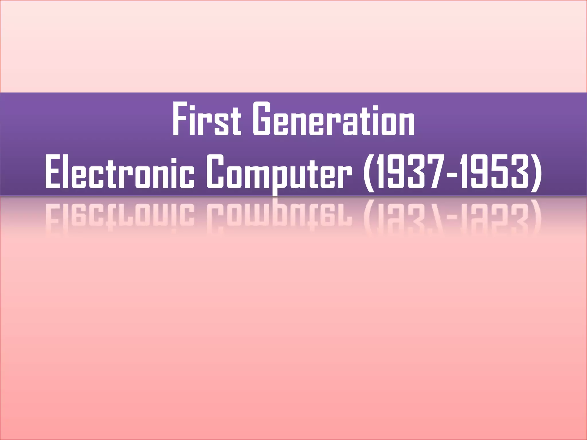History of Computers | PPTX