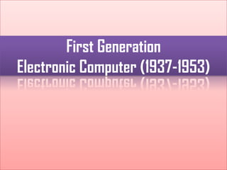 History of Computers | PPTX