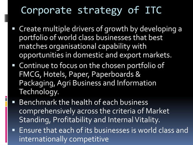 Itc presentation | PPT
