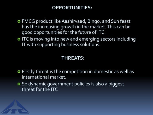 Itc Presentation Ppt