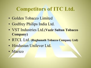 ITC business Presentation for viewing the best results of the one of ...