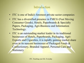 ITC business Presentation for viewing the best results of the one of ...