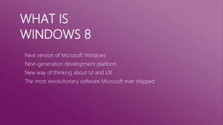 Window 8 | PPT