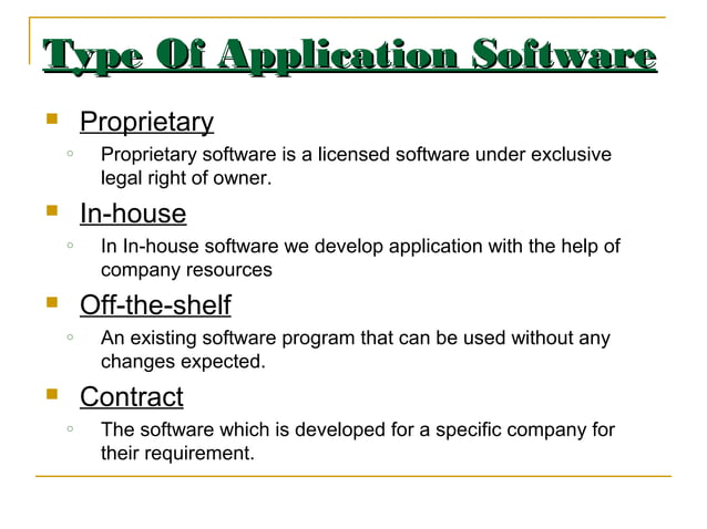 computer software | PPT