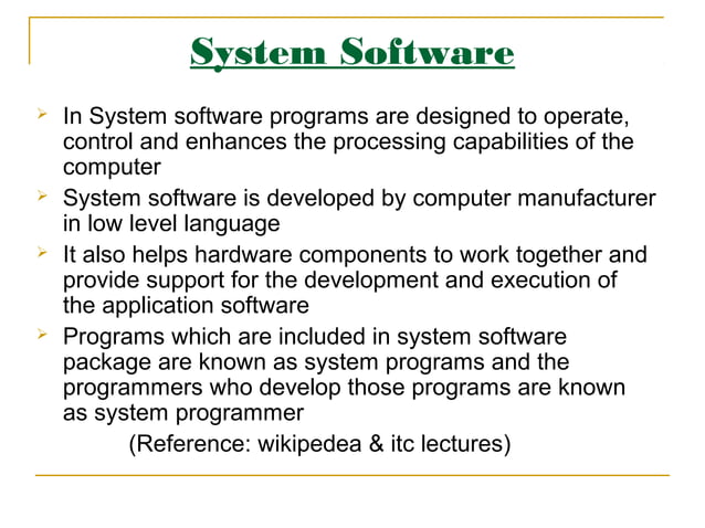 computer software