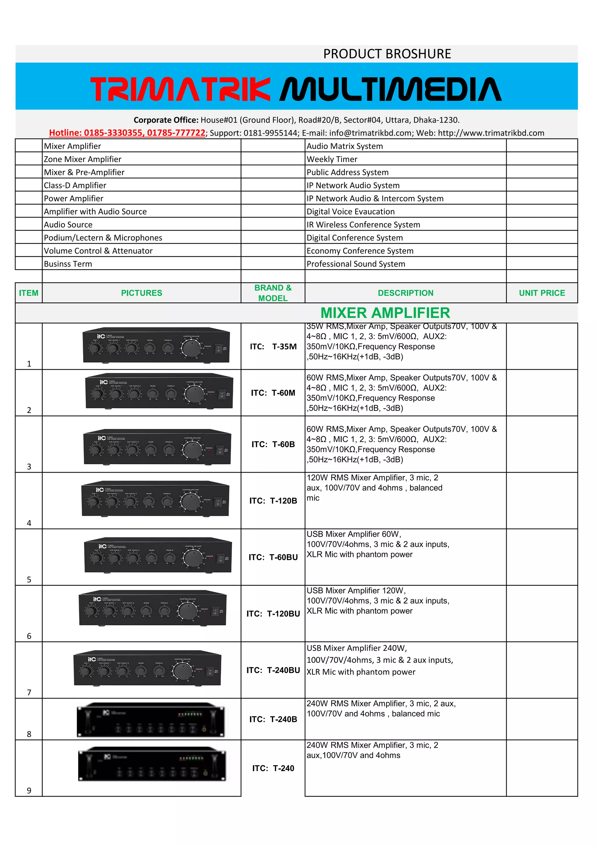ITC PA System Bangladesh | PDF