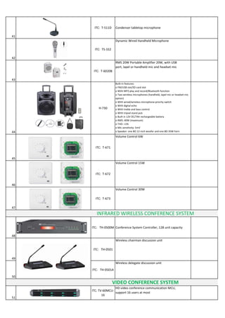 ITC PA System Bangladesh | PDF