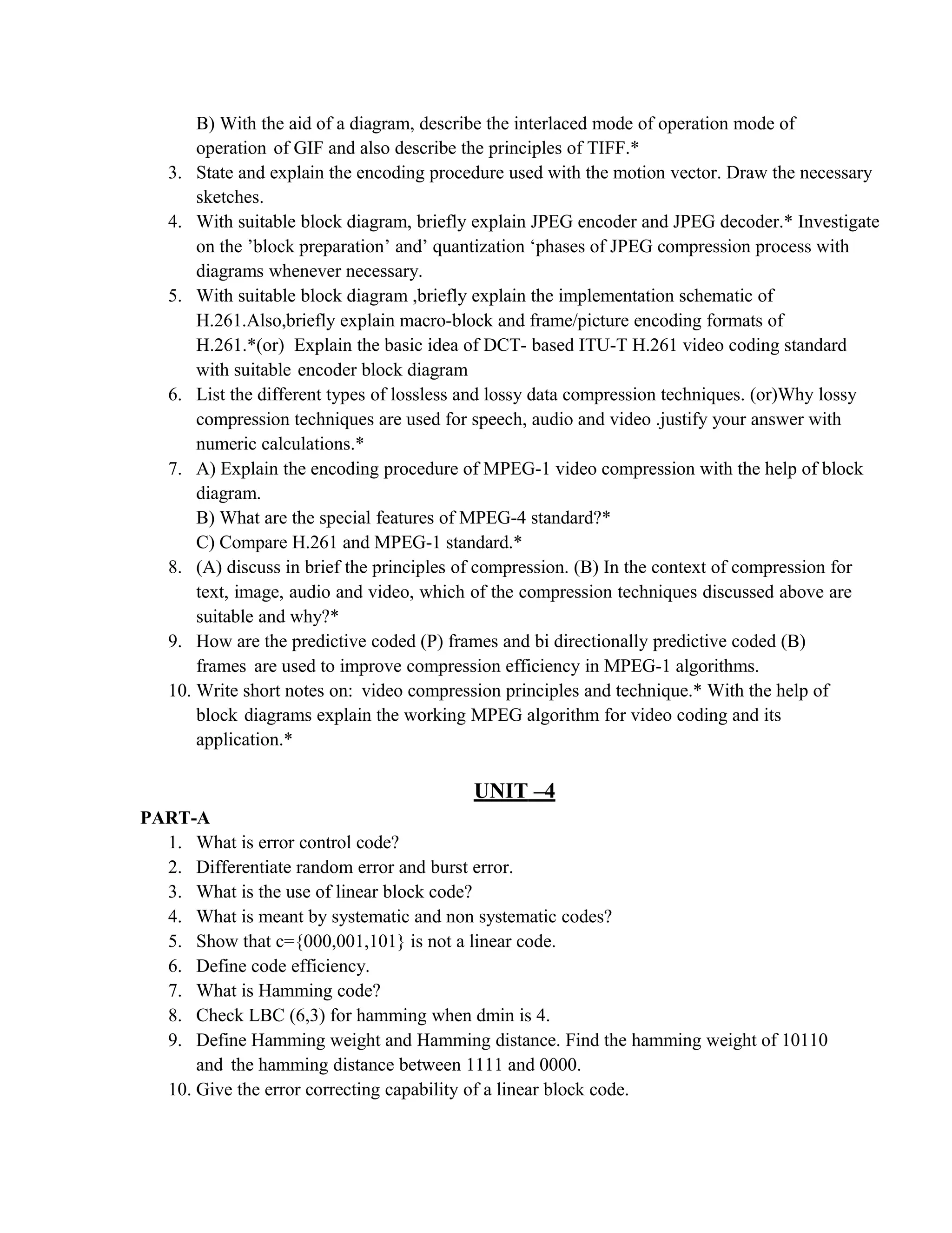 Information Theory and Coding Question Bank | DOC