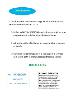 Itc rural marketing | DOCX