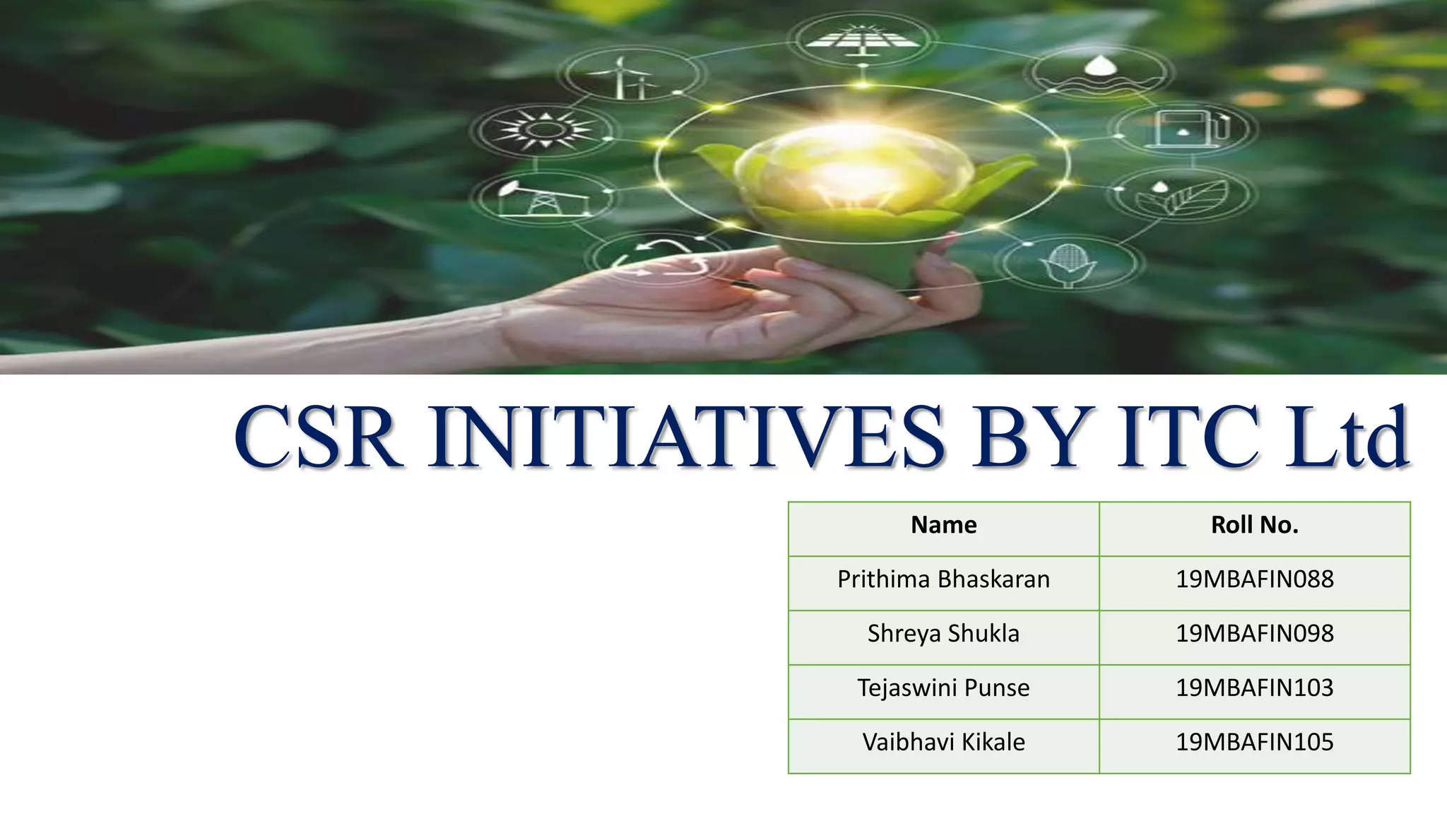 ITC's CSR Activities | PPT