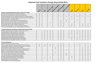 International Trade Compliance Strategy Responsibility Matrix | XLS