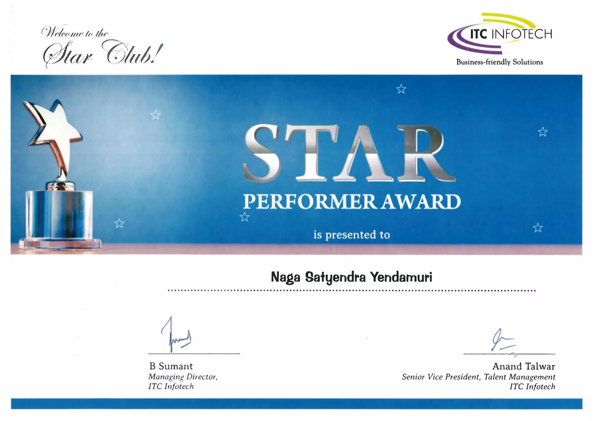 Star Performer Award | PDF