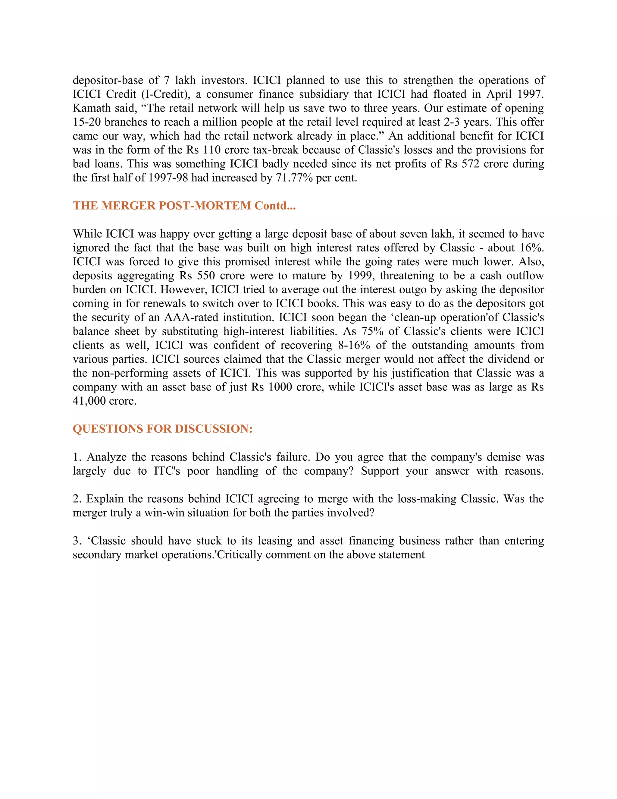 Itc success story | DOC