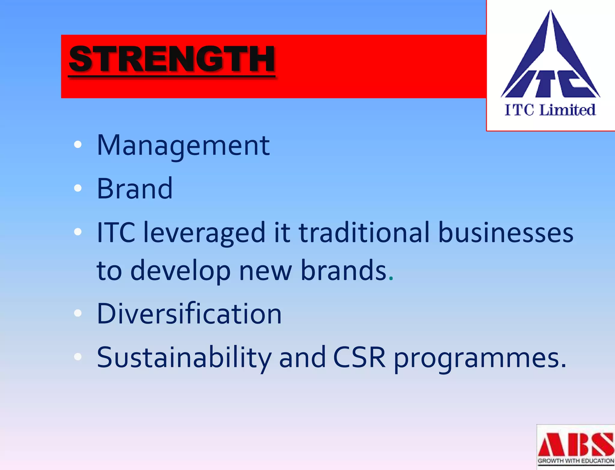 Itc swot analysis | PPTX