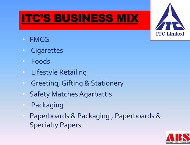 Itc swot analysis | PPTX | Business Administration | Business