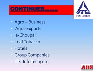 Itc swot analysis | PPTX