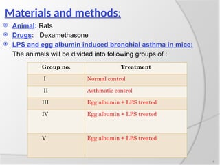 induced model of brochial asthma in rats.pptx