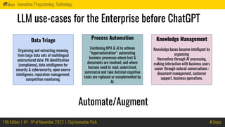 Challenges in AI LLMs adoption in the Enterprise | PPT