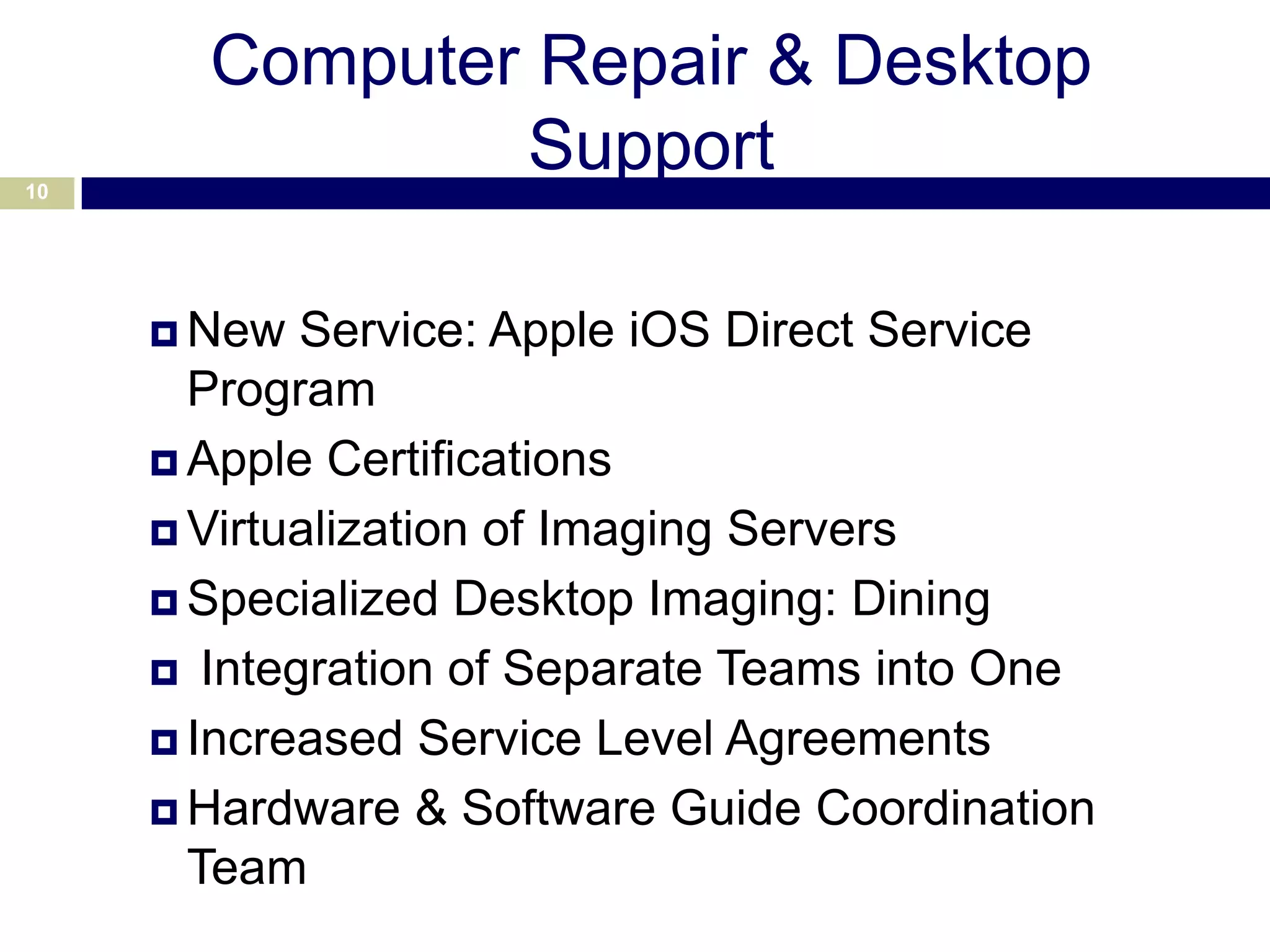 It department meeting presentation slides | PPTX