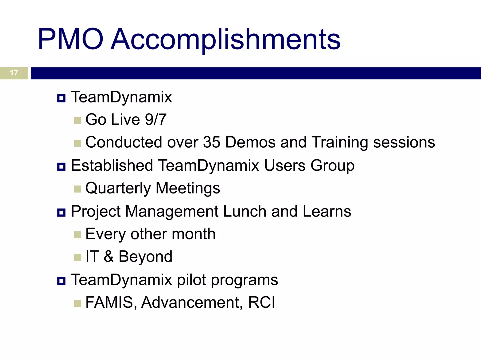 It department meeting presentation slides | PPTX